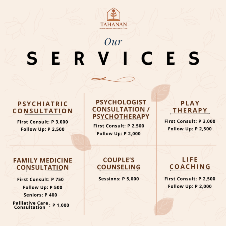 Book a Session - Tahanan Mental Health and Wellness Clinic